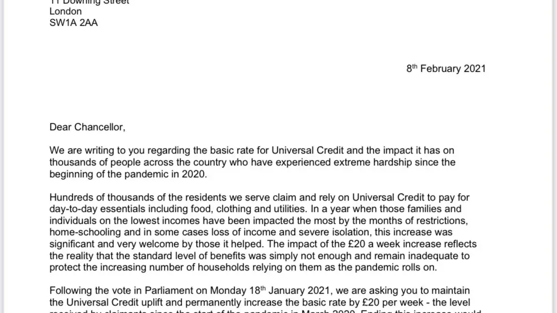 Mayor Dave Hodgson’ calls for the £20 increase in Universal Credit to ...